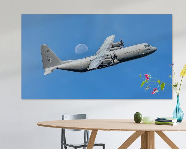 Royal Malaysian Air Force Lockheed C-130H Hercules. by Jaap van den Berg on canvas, poster ...